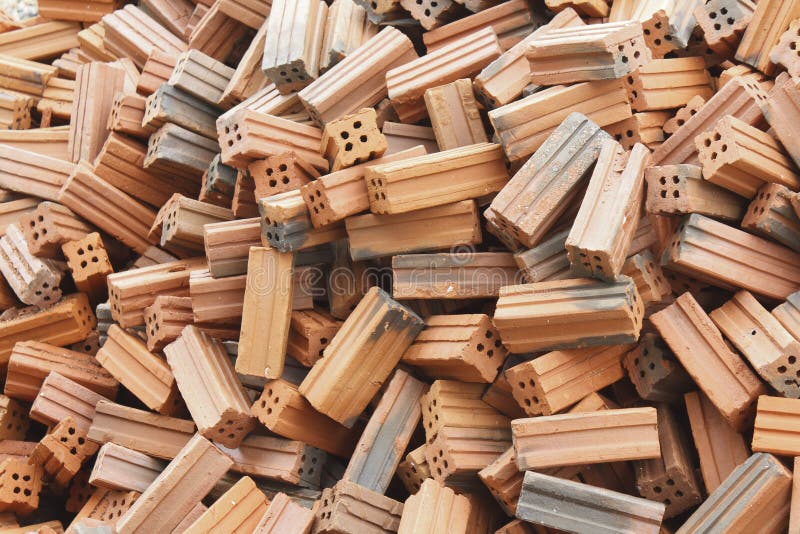 Bricks stock photo. Image of objects, clay, site, heap - 23107308