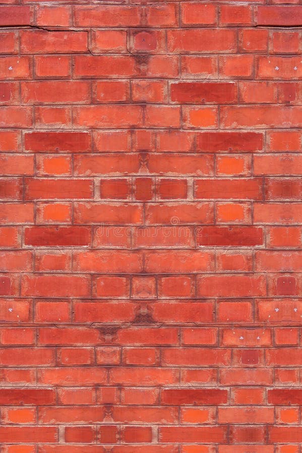 Regular Patterns in Red Brick Wall Stock Image - Image of shaped, line ...