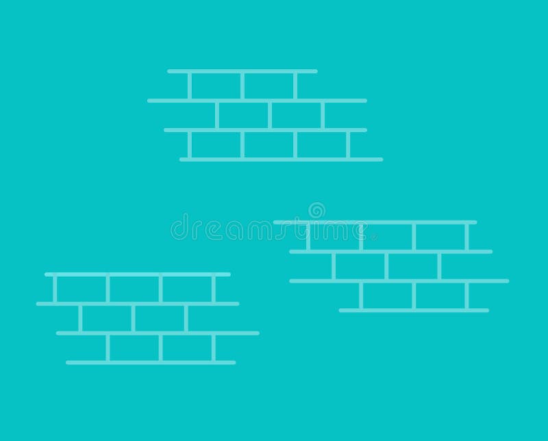 Flat Brick Wall Seamless Texture Decorative Background Vector ...