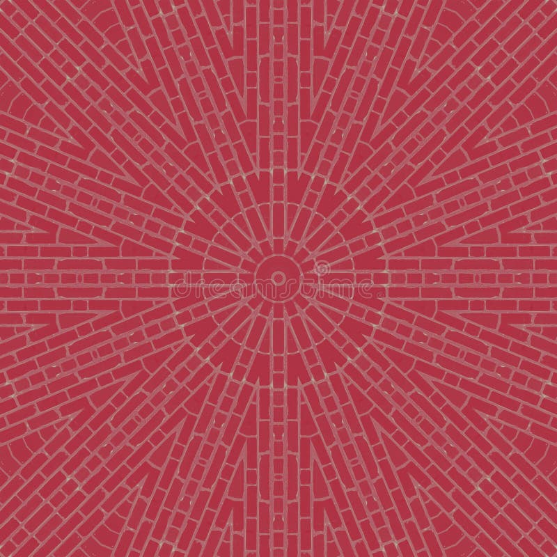 Bricks Blocks Tiles Pattern Kaleidoscope. Motif Stock Illustration ...