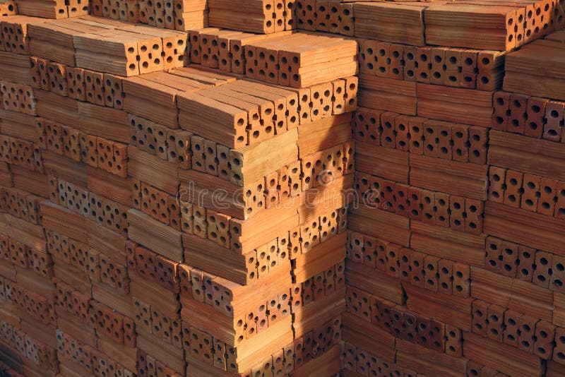 The Bricks for Building Construction. Stock Image - Image of structure ...