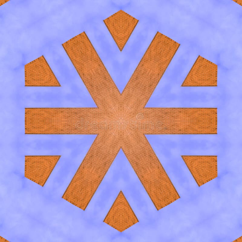 Bricks of Building Contructed into Abstract Shape Stock Illustration ...