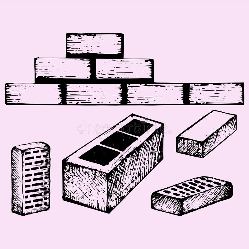 Cinder Block Cartoon Drawings