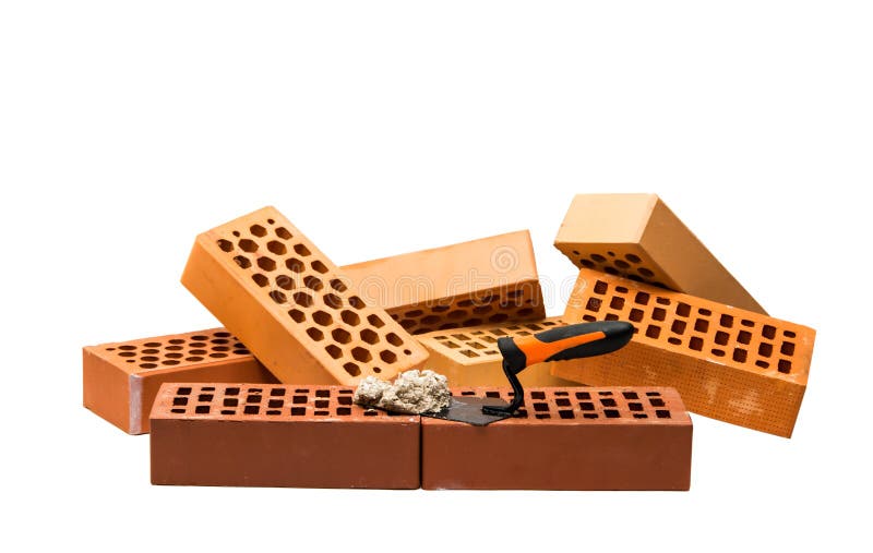 Bricks with Construction Accessories Stock Photo - Image of object ...
