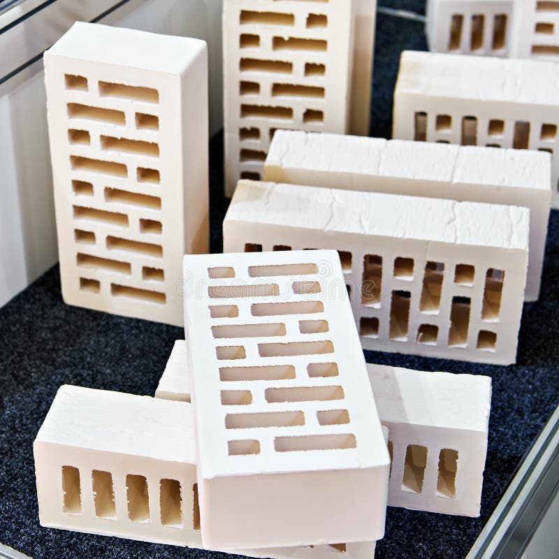 Bricks on Display in Building Store Stock Photo - Image of hole, store ...