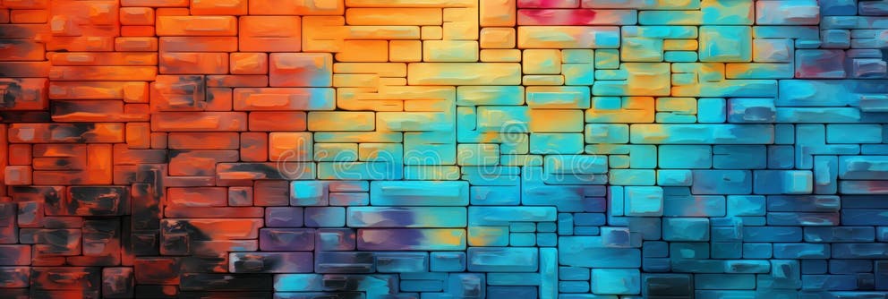 Brick Material Structure Background - Generative AI Stock Illustration ...