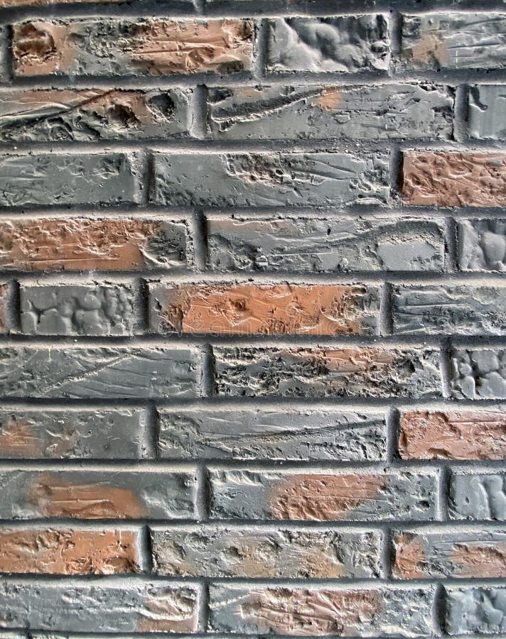 Bricks Horizontal in Gray and Orange Stock Image - Image of horizontal ...