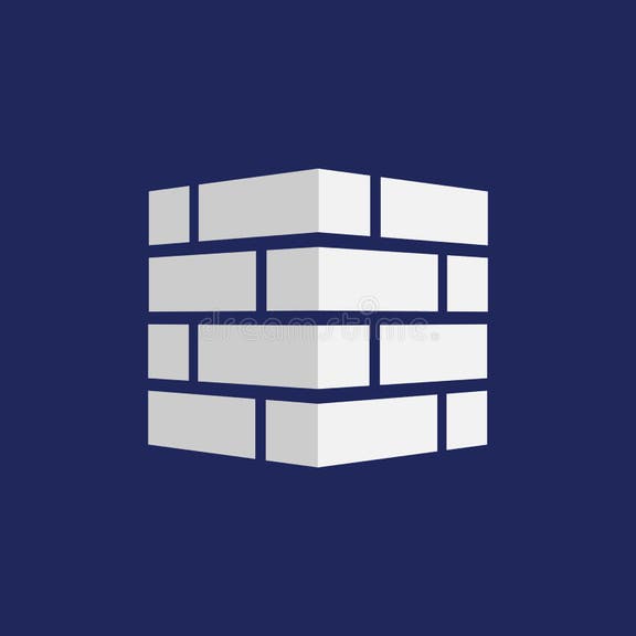 Bricks Icon. Bricks Logo. Isolated on Background. Vector Illustration ...