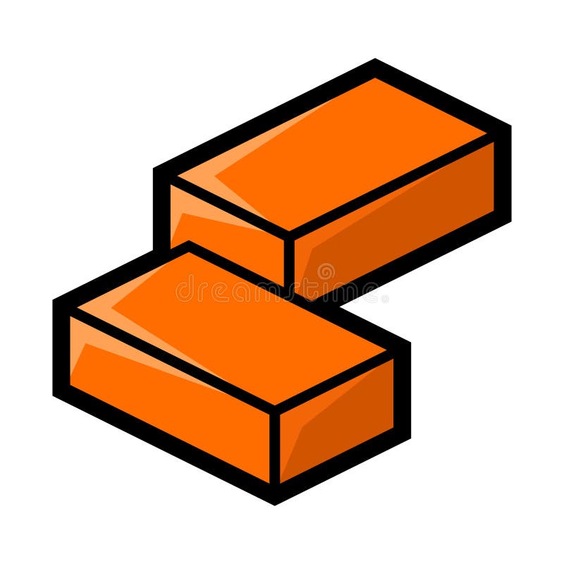 Bricks Icon in Isometry Style. Construction Image for Website, App ...