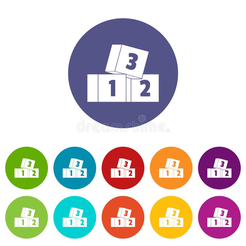 Bricks icons set stock vector. Illustration of masonry - 253826218