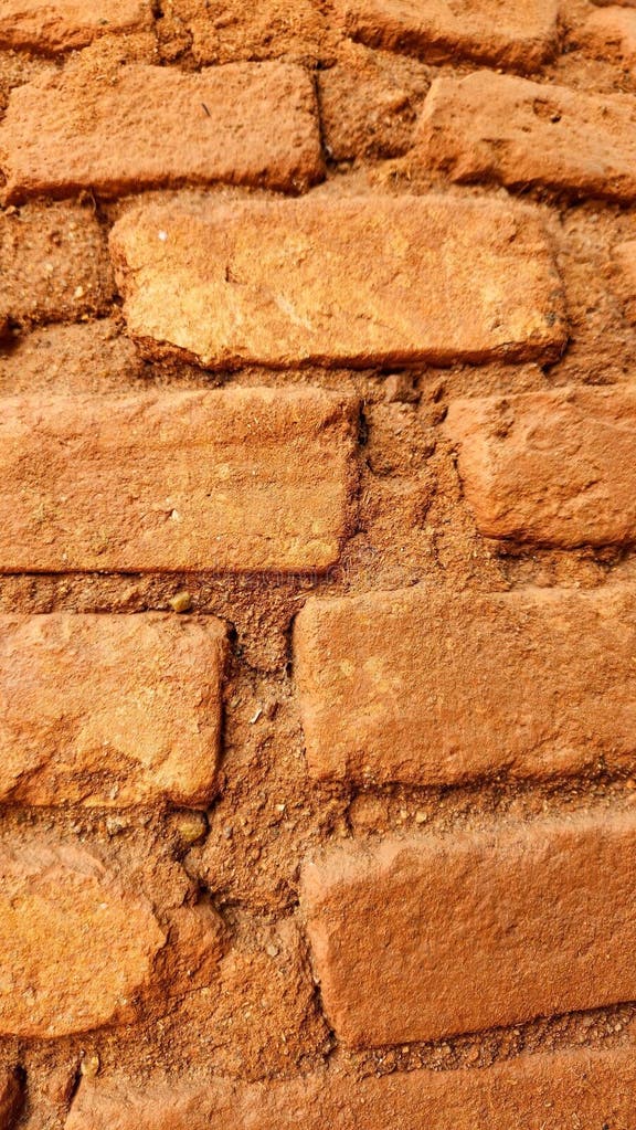 Bricks joined by clay stock photo. Image of pattern - 339728896