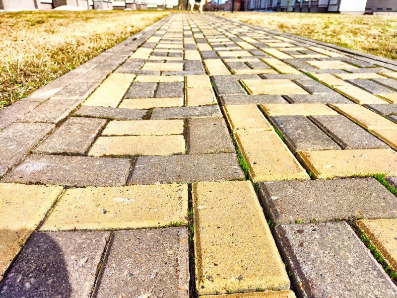 Bricks are Like Tiles on a Path or Sidewalk. Background, Texture ...