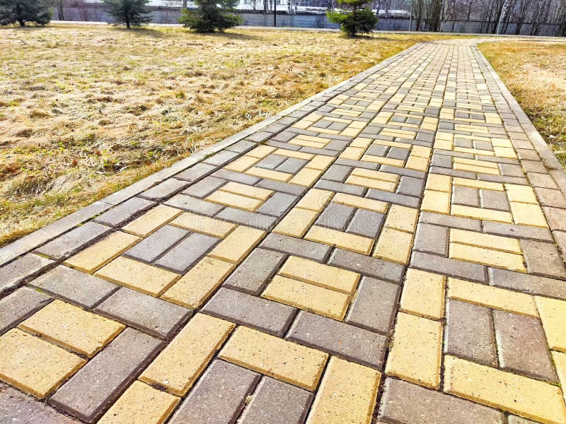 Bricks are Like Tiles on a Path or Sidewalk. Background, Texture ...