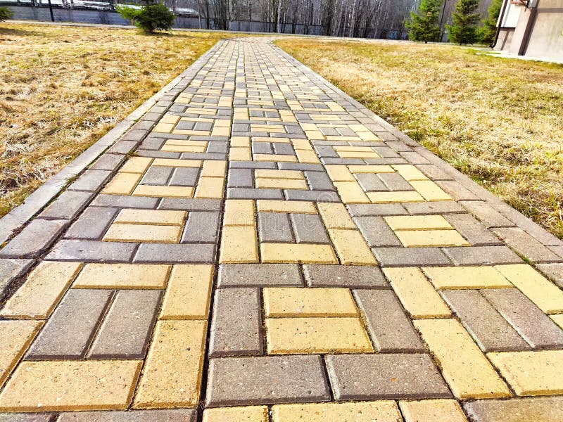 Bricks are Like Tiles on a Path or Sidewalk. Background, Texture ...
