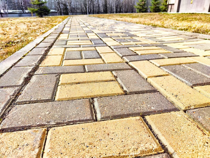 Bricks are Like Tiles on a Path or Sidewalk. Background, Texture ...