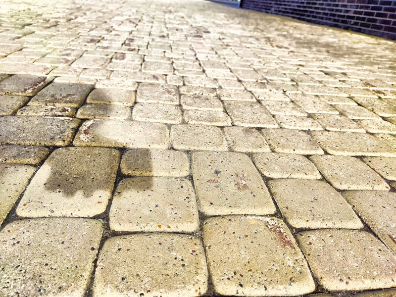 Bricks are Like Tiles on a Sidewalk. Background, Texture Stock Image ...