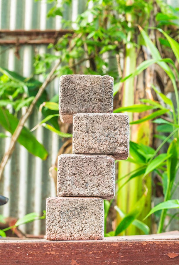 Bricks on the old wood. stock photo. Image of aqueduct - 64618186