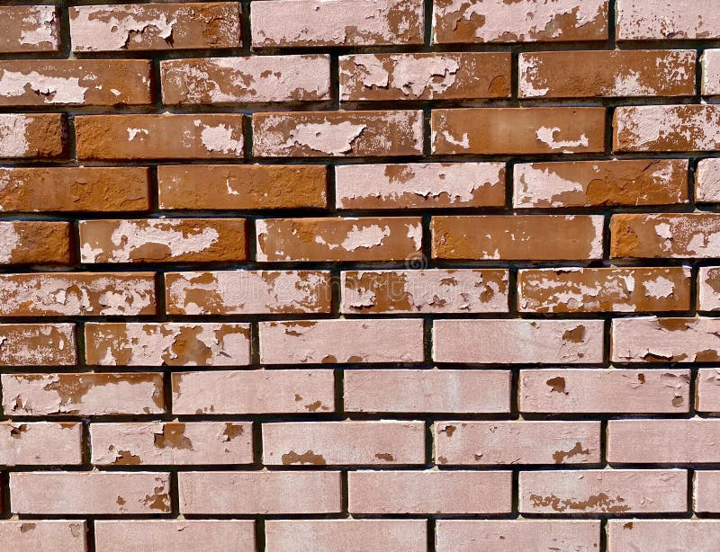 Bricks Red Wall Background Shabby. Old Rustic Bricks Texture Stock ...