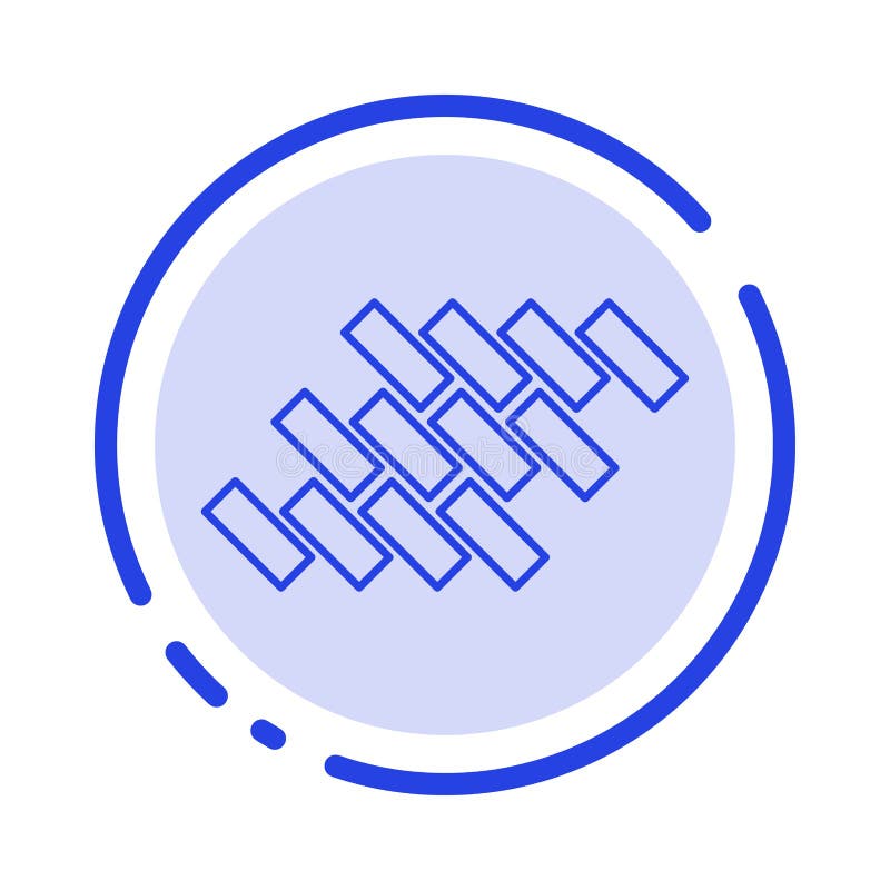 Bricks, Repair, Tile, Block, Construction Blue Dotted Line Line Icon ...