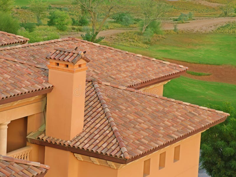 Bricks and Roof Tiles Pattern Stock Image - Image of roof, cover: 180403145