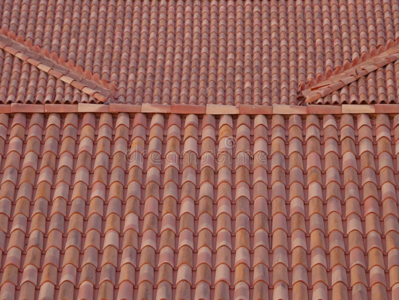 Italian red roof tiles stock image. Image of construction - 8265923