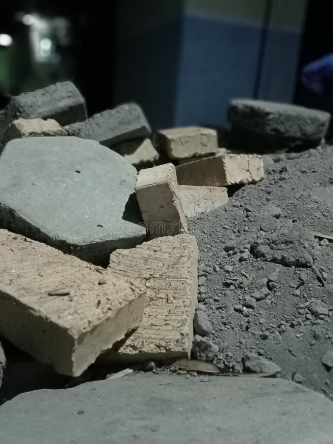 Bricks and Sand are Beautiful Building Materials Stock Photo - Image of ...
