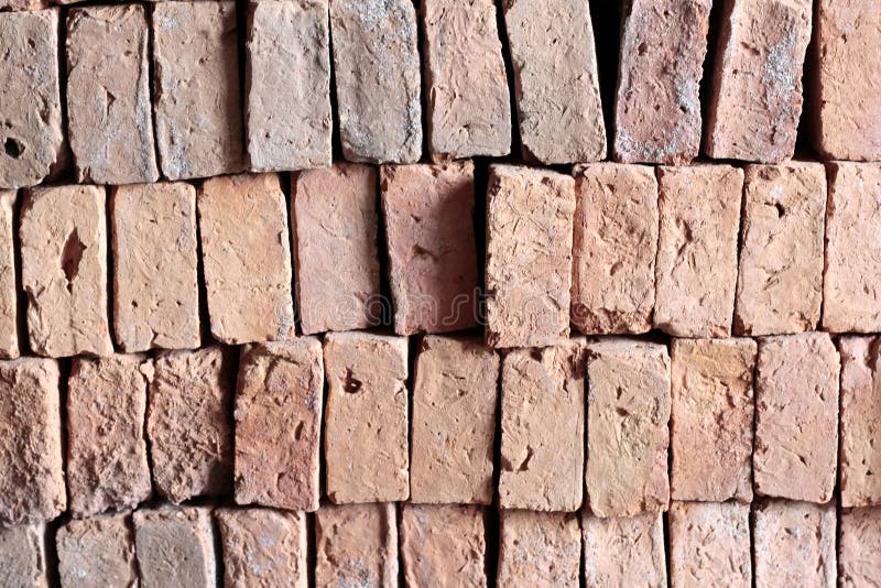 Red Bricks Stack stock image. Image of block, builder - 12568939