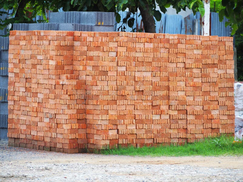 Bricks stack stock photo. Image of brown, aged, clay - 94053146