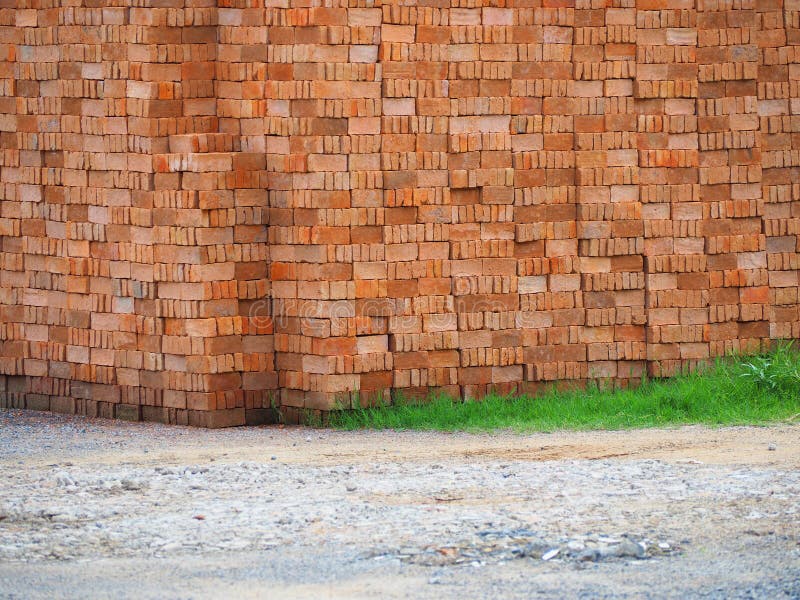 Bricks stack stock photo. Image of construction, brown - 94053192
