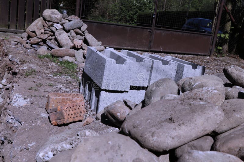 A Bricks, Stones. it is Good Start for Building New Things Stock Photo ...