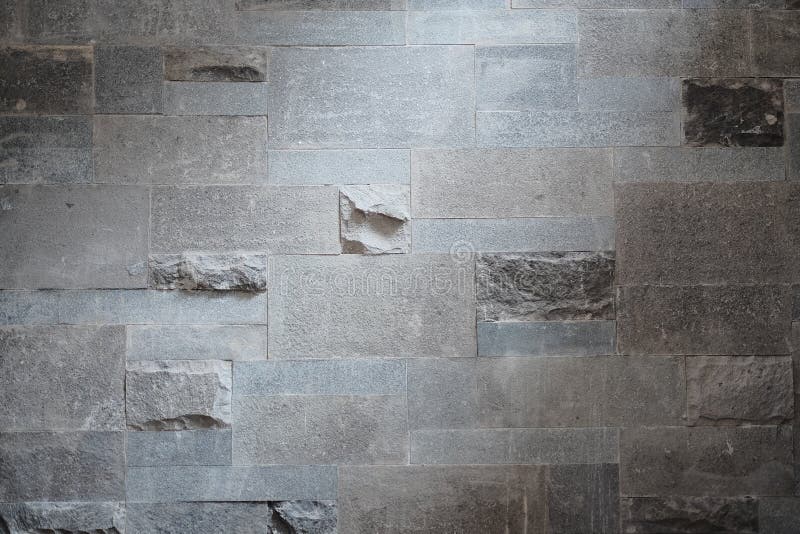 Grunge Gray Color Bricks Background Texture Wall with Dark Color Stock ...