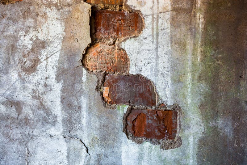 Bricks Visible Split Plaster Old Wall Stock Photos - Free & Royalty ...