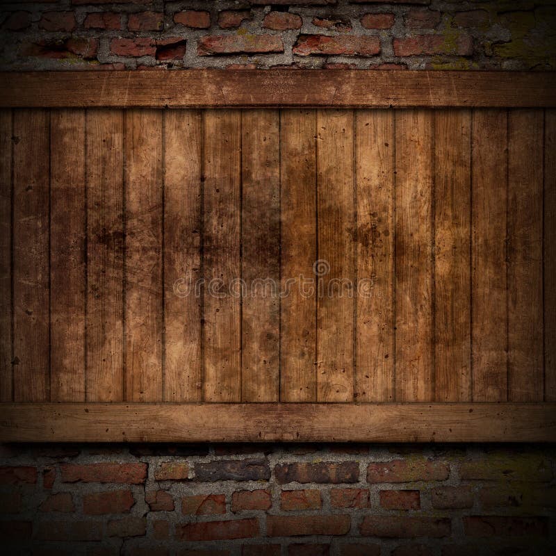 Bricks wall stock image. Image of aged, wooden, rusty - 40935437