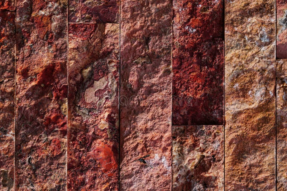 Bricks Wall Texture of a Fountain Backside Stock Image - Image of ...