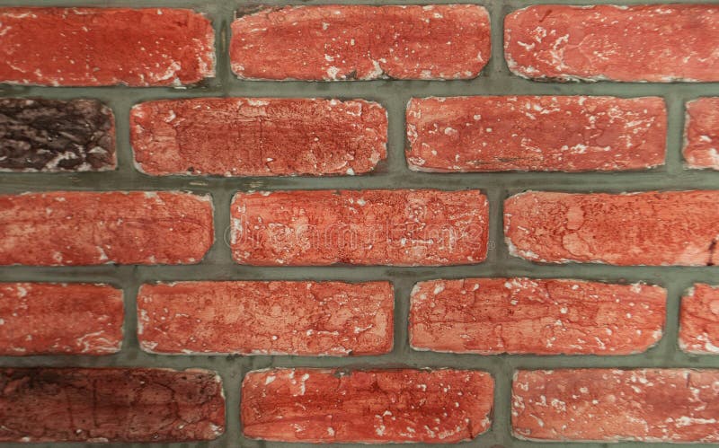 Brickwork with a Beautiful Texture in Red Stock Image - Image of brick ...