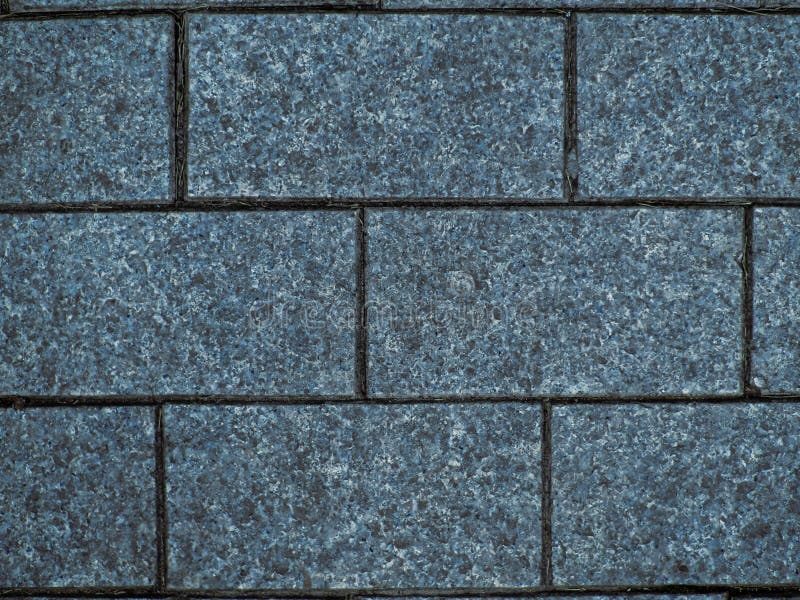 Brickwork of Big Textured Geometric Horizontal Grey Bricks Bonded with ...