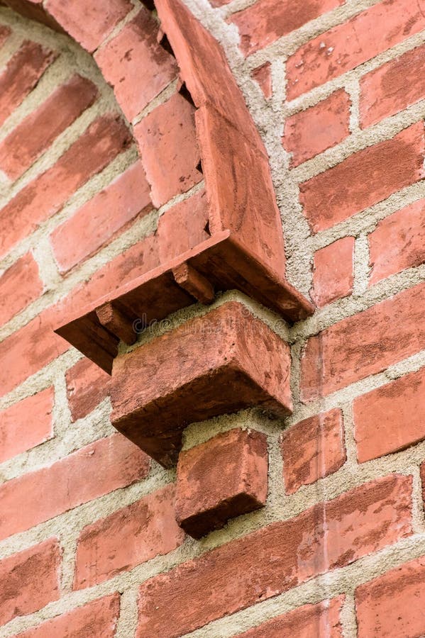 Brickwork stock photo. Image of arched, corbels, bricked - 104789754