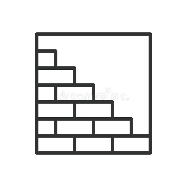 Brickwork, Icon in Line Design. Brickwork, Masonry, Construction, Brick ...