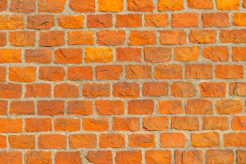 Brickwork Made of Half Bricks Stock Photo - Image of collapsing ...