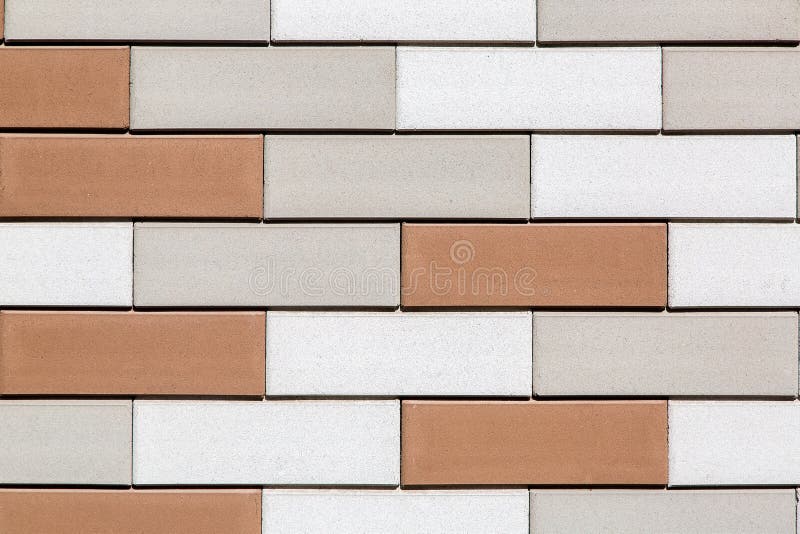 Brickwork from Multi Colored Bricks Texture of the Wall. Stock Image ...