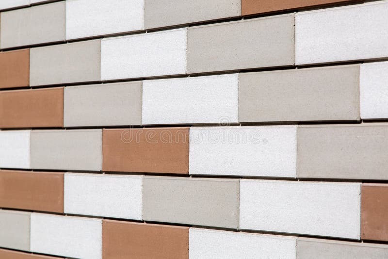 Brickwork from Multi Colored Bricks Texture of the Wall. Stock Photo ...