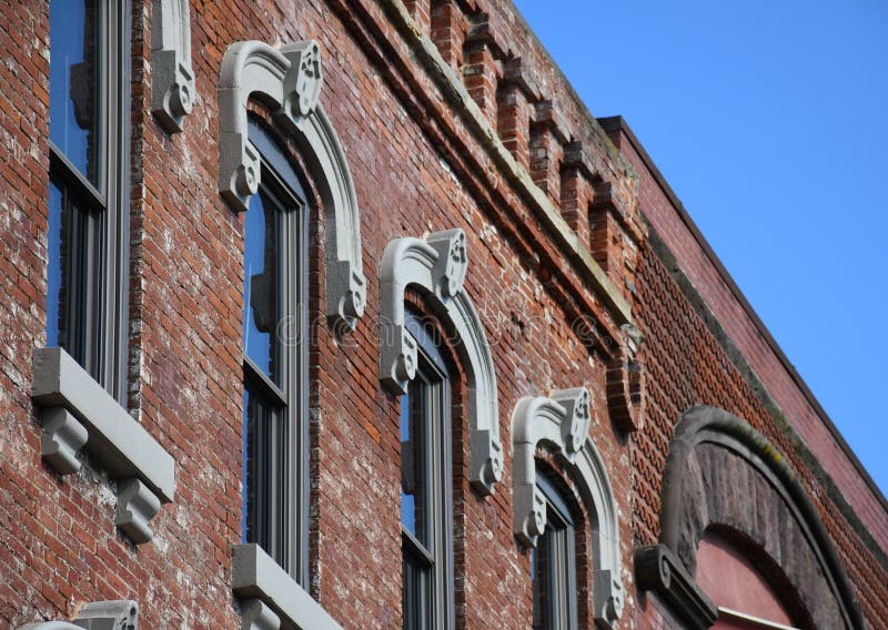 Intricate Masonry and Brickwork on Old Building Stock Photo - Image of ...