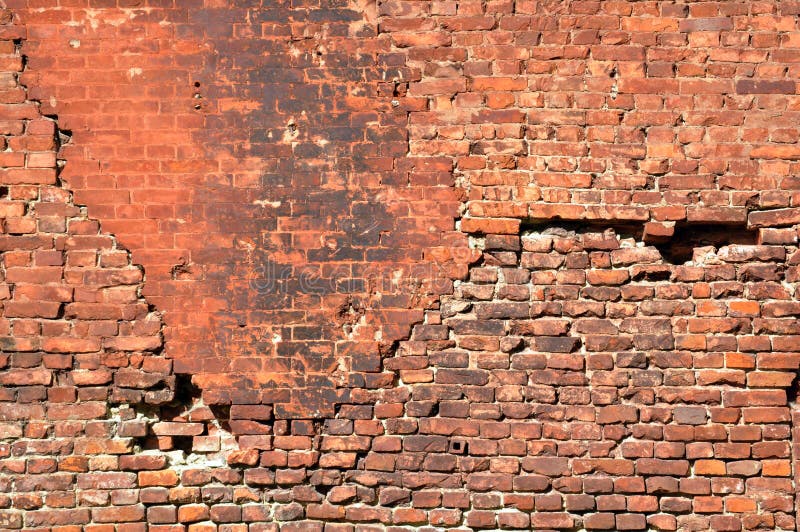 Brickwork of the Old Fortress Wall. Background Stock Photo - Image of ...