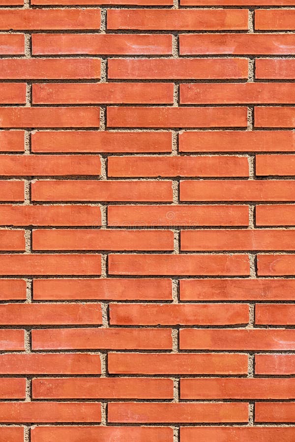 Brickwork of Red Smooth Brick Fragment of the Facade, Seamless Texture ...