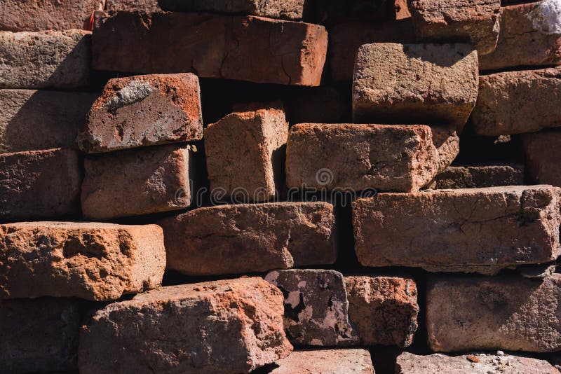 Brickwork. Texture, Background of Bricks. Construction Material, Red ...