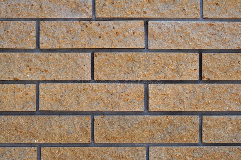 Brickwork Texture, Facade Ceramic Brick of Brown Color with Dark Gray ...