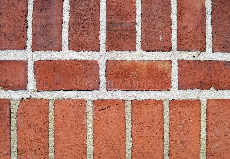 Brickwork Wall Seen from Above. Stock Image - Image of ceramic, mortar ...