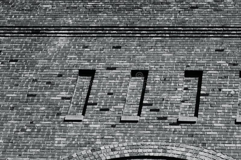 Brickwork of a 100 Year Old Hand Built Brick Building Stock Photo ...
