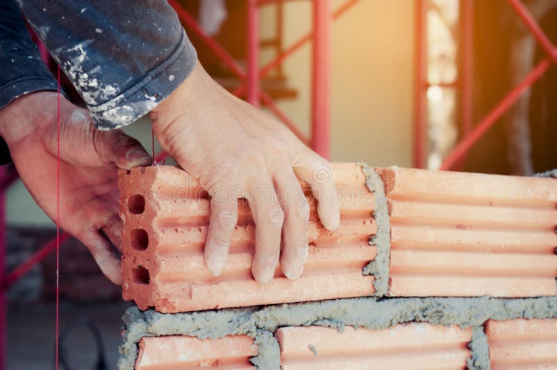 Masonry work stock photo. Image of masonry, building - 142849284