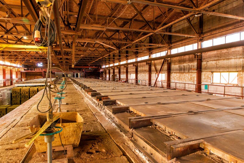 Brickworks. Production Workshop Inside Stock Photo - Image of plant ...